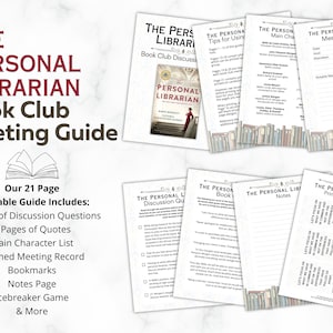 The Personal Librarian Book Club Guide - Etsy