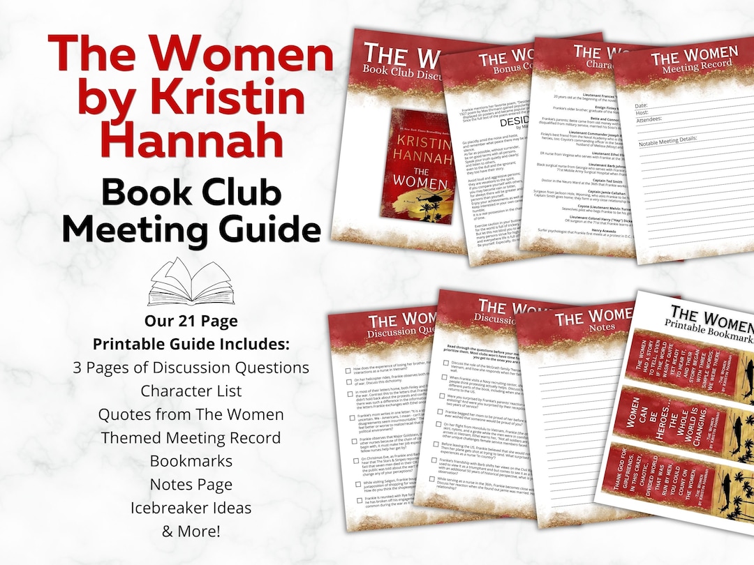 The Women Book Club Guide: the Women by Kristin Hannah Discussion ...