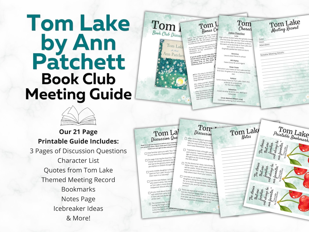 Tom Lake Book Club Kit: Discussion Questions, Bookmarks, & More ...