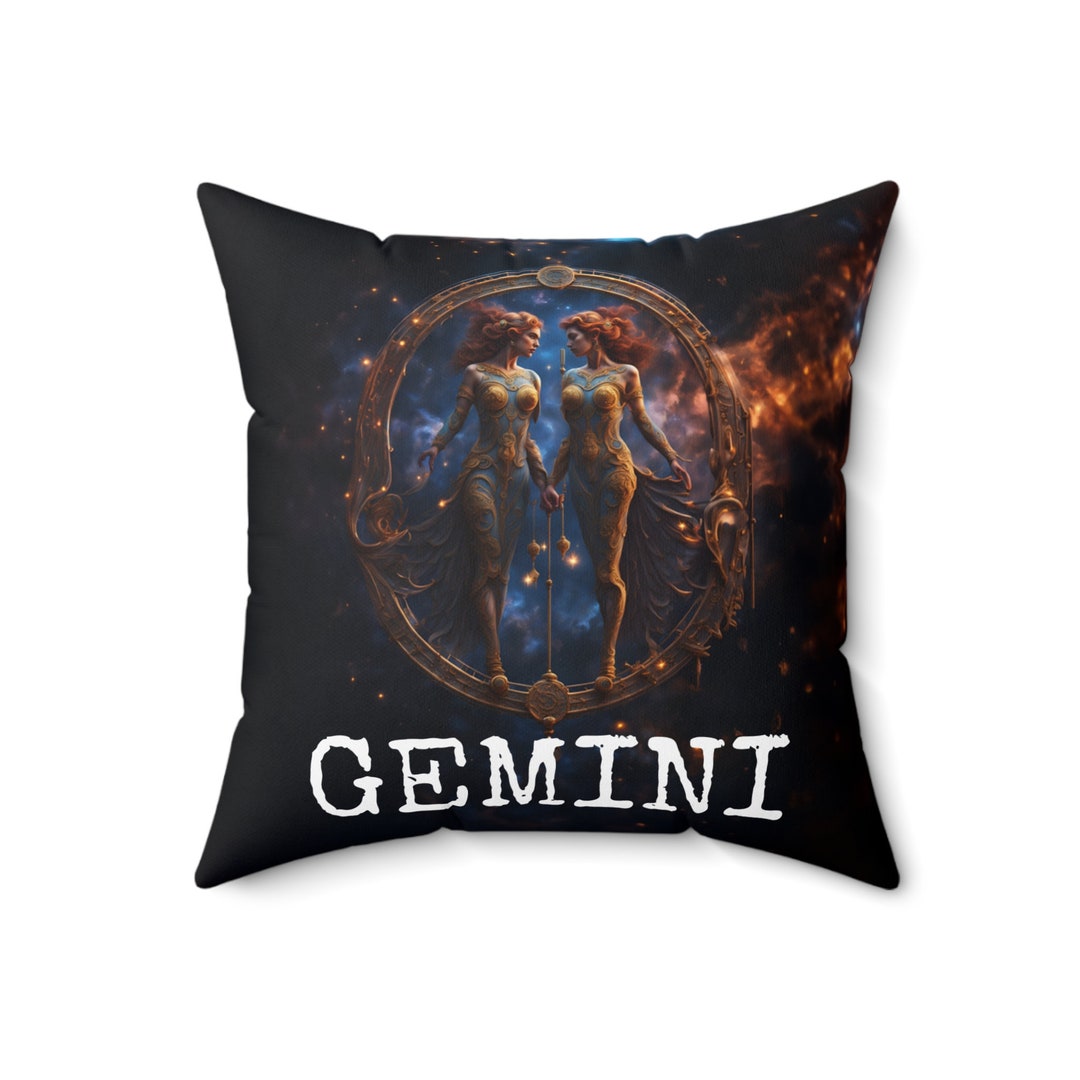 Gemini Horoscope Astrology Square Throw Pillow - Etsy