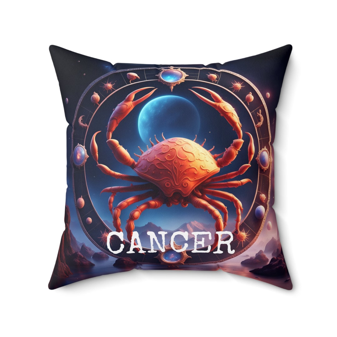 Cancer Zodiac 3D Printed Square Cushion Covers Throw Pillow - Etsy