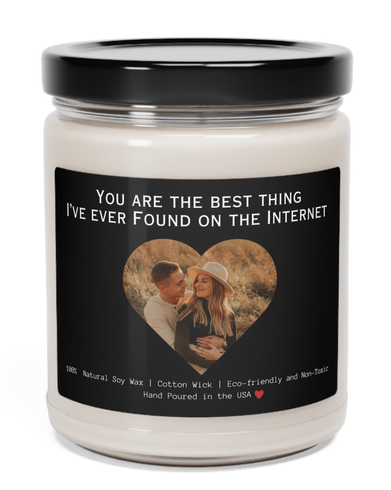 Personalized Photo Boyfriend Girlfriend Candle You Are the Best Thing I ...