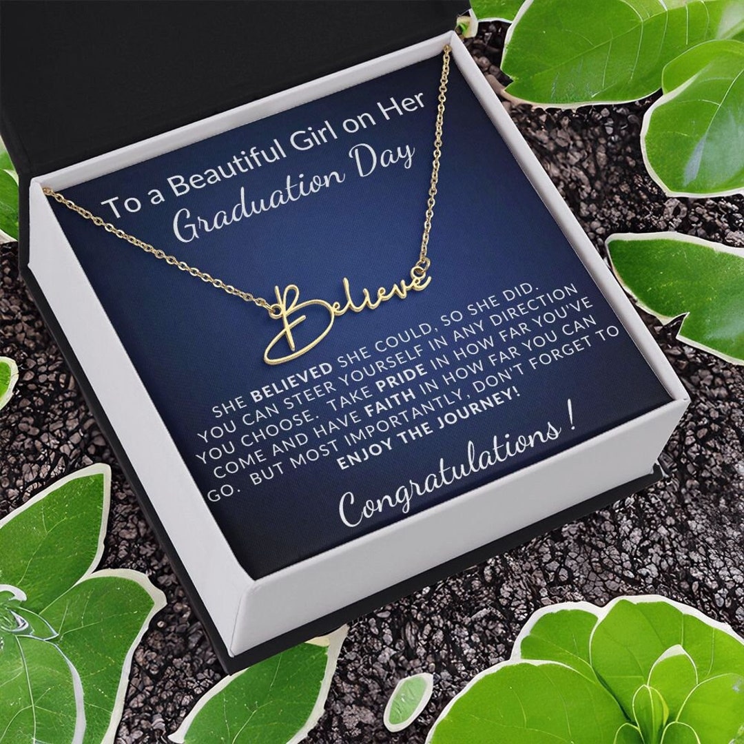 Personalized Graduation Necklace With Graduate's Name, Custom High ...