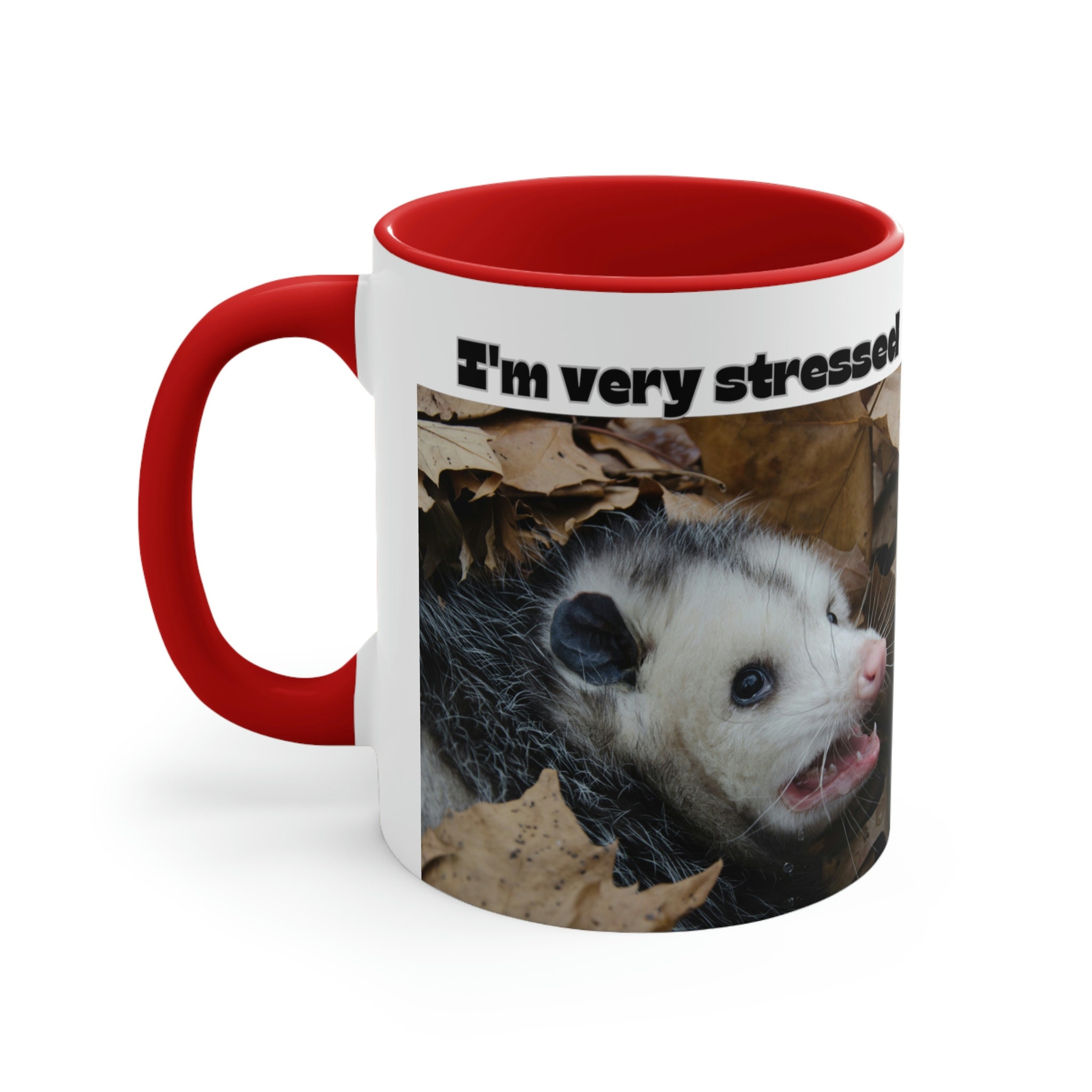 Stress Opossum, Possum Mug, Possum Gift, Opossum Mug, Funny Mug, Accent ...