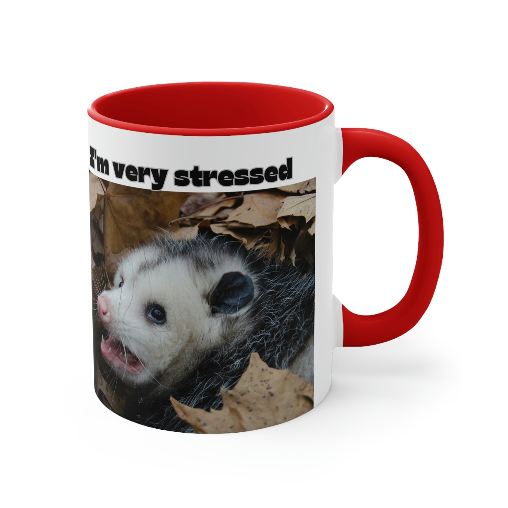 Stress Opossum, Possum Mug, Possum Gift, Opossum Mug, Funny Mug, Accent ...