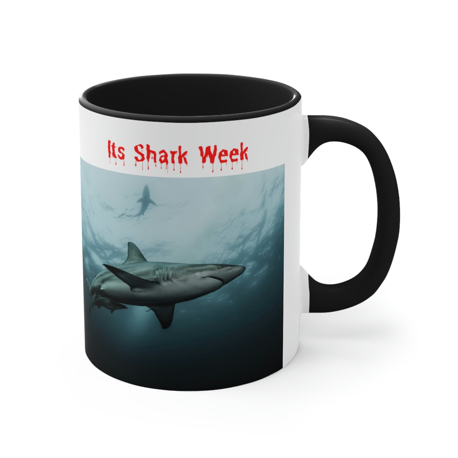 Shark Week Mug, Shark Mug, Gift for Shark Lover, Jaws Mug, Accent ...