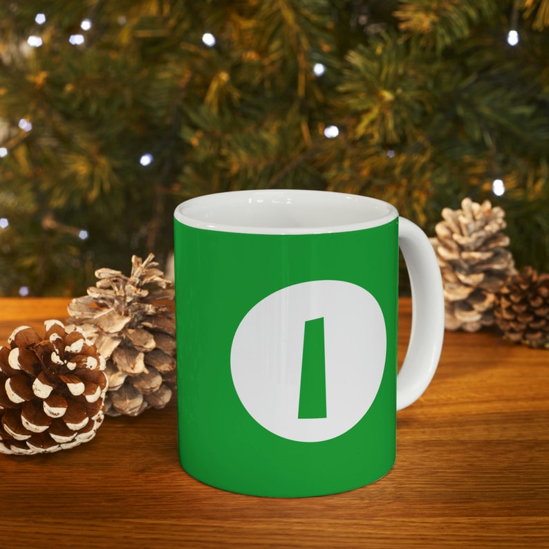 I Mario Mug, Custom Mario Style Letter Mug, Gamer Mug, Gamer Gift, Fun ...