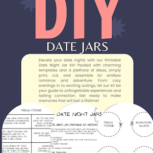 Printable Date Night Jar Kit: DIY Romantic Date Ideas | Instant ...