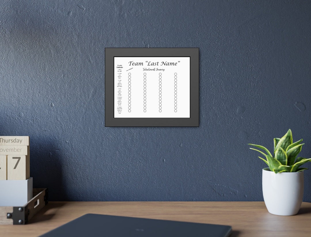 Interactive Relationship Poster: Strengthen Your Bond Week by Week ...