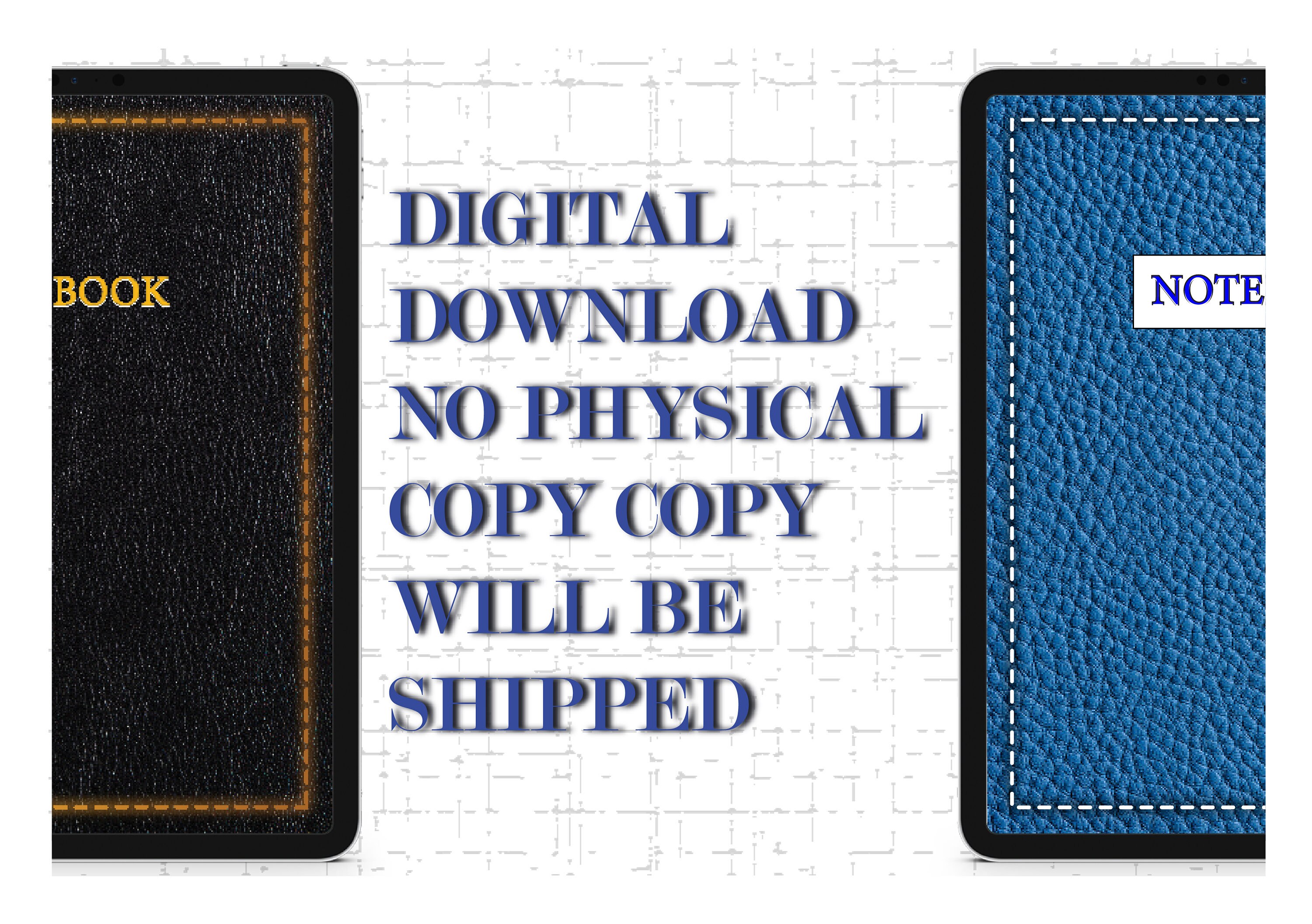 Digital Leather Notebook Cover| Goodnotes Covers| 6 Digital Leather ...