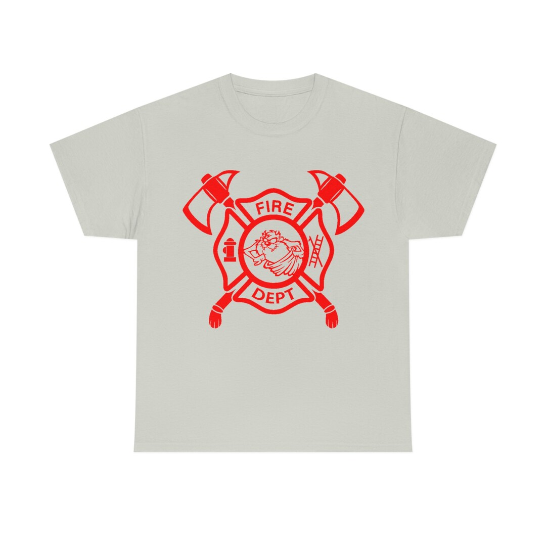 Tasmanian Devil - Firefighter - Fire Department - Unisex Heavy Cotton ...