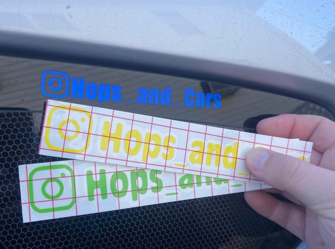 Hops_and_cars - Insta Sticker - Etsy