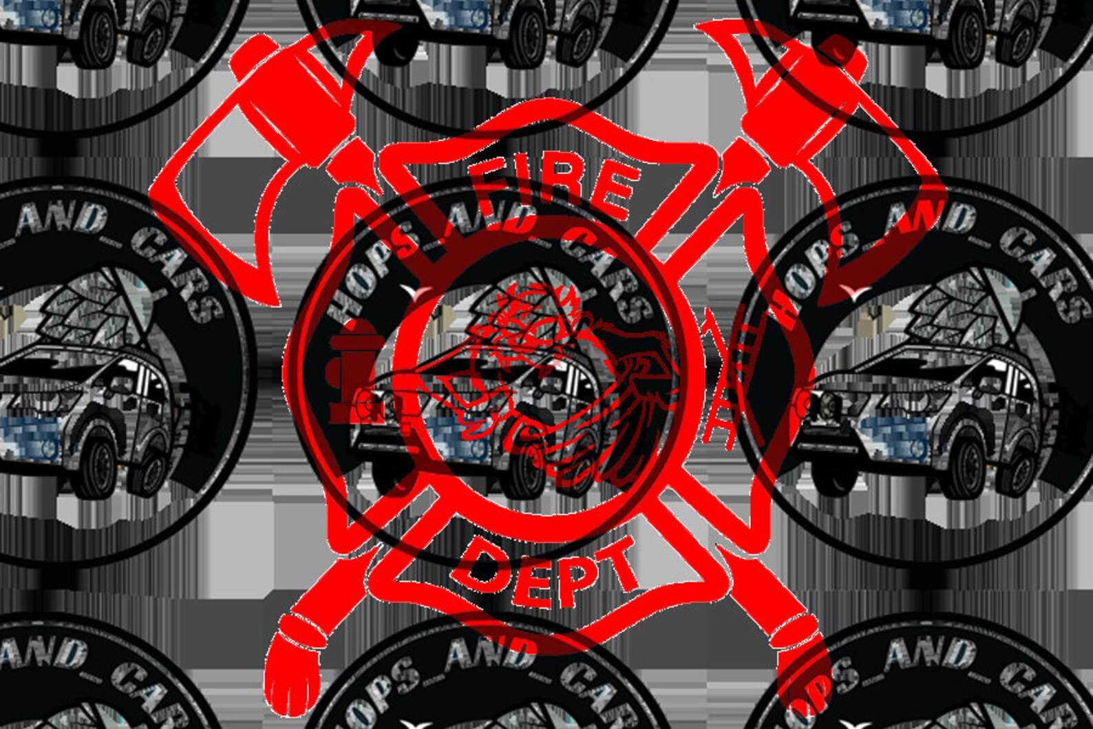 Tasmanian Devil Cartoon - Fire Department Emblem Vinyl Sticker - Etsy