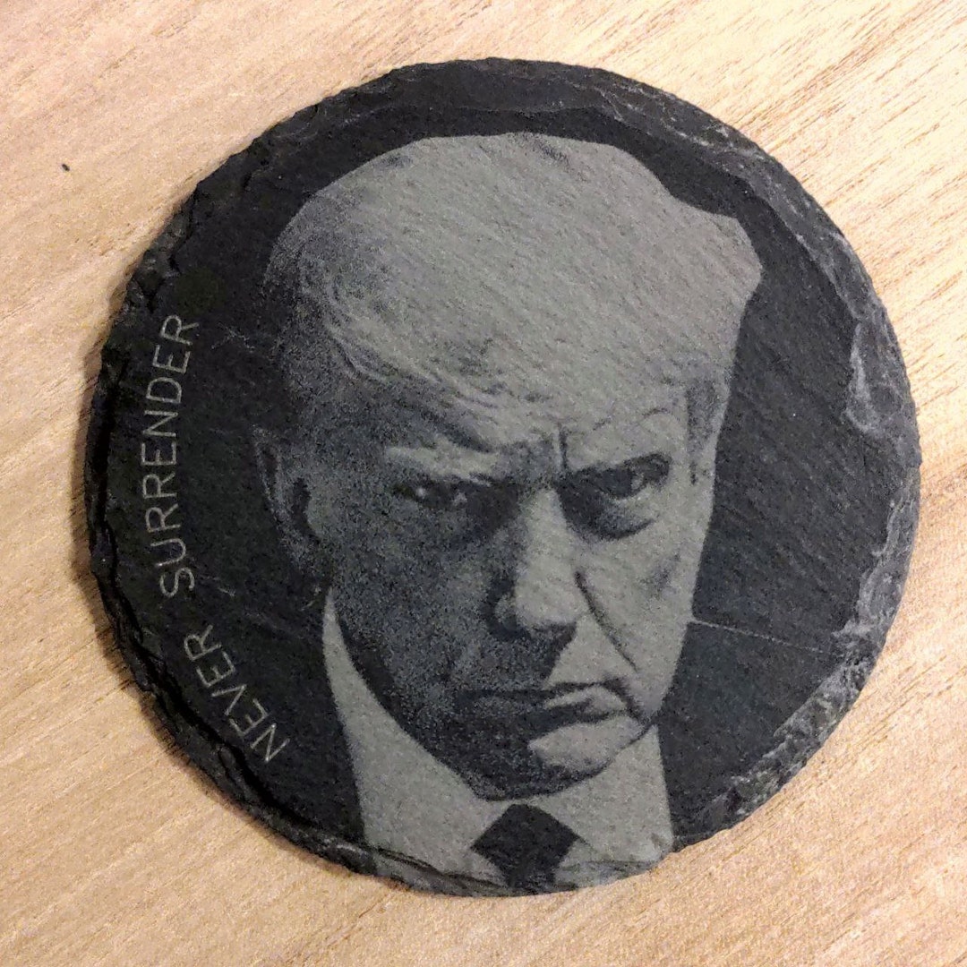 Trump Mugshot Slate Coaster single - Etsy