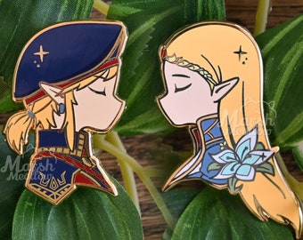 Botw Link & Zelda Hard Enamel Pin Loz Pins Pin Collection - Etsy