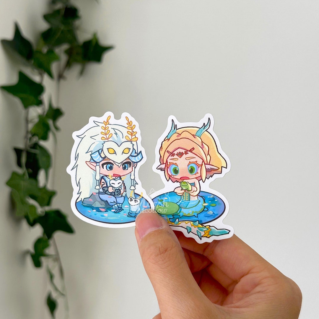 Chibi Mystic Link & Dragon Zelda Vinyl Stickers - Totk Sticker - Matte ...