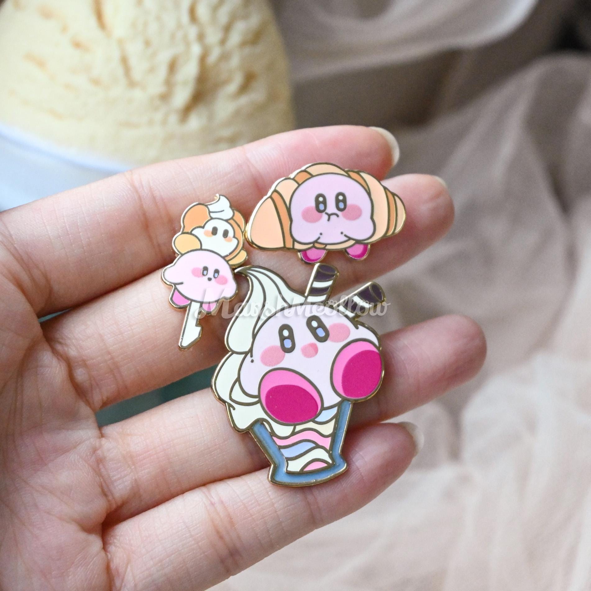 Sweet Kirby Enamel Pins - Hard Enamel Pin - Cute Game Pins - Etsy