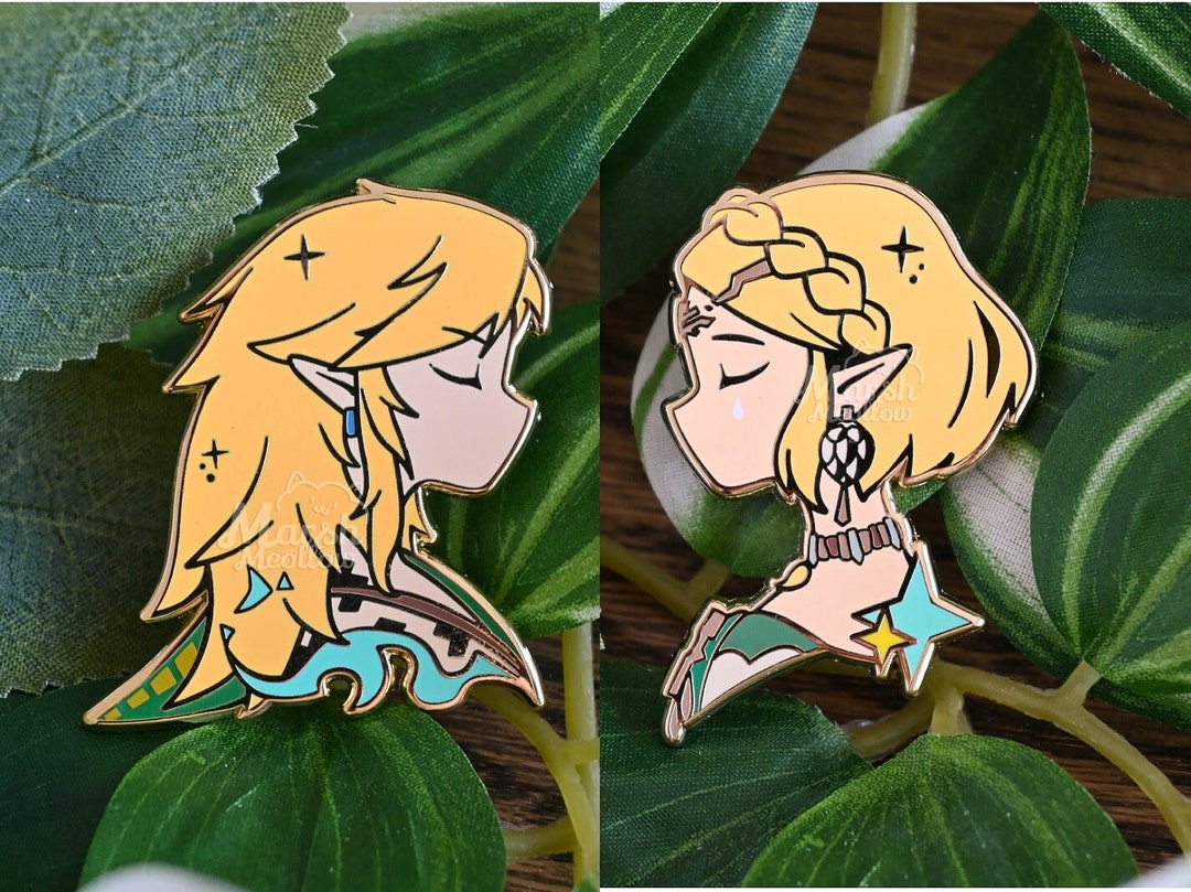 TOTK Link & Zelda Hard Enamel Pin Loz Pins Pin Collection - Etsy