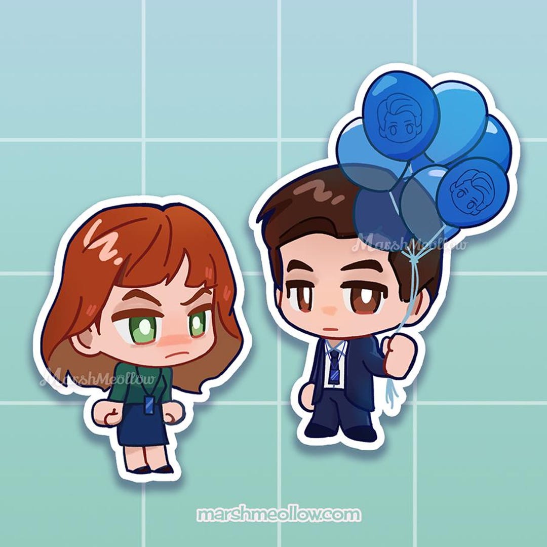 Mark & Helly Matte Sticker - Severance Inspired Sticker - Die Cut ...