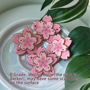 Sakura Spinning Hard Enamel Pin - Cherry Blossom - Kawaii Pins - Stress Relief - Unique Gift ...