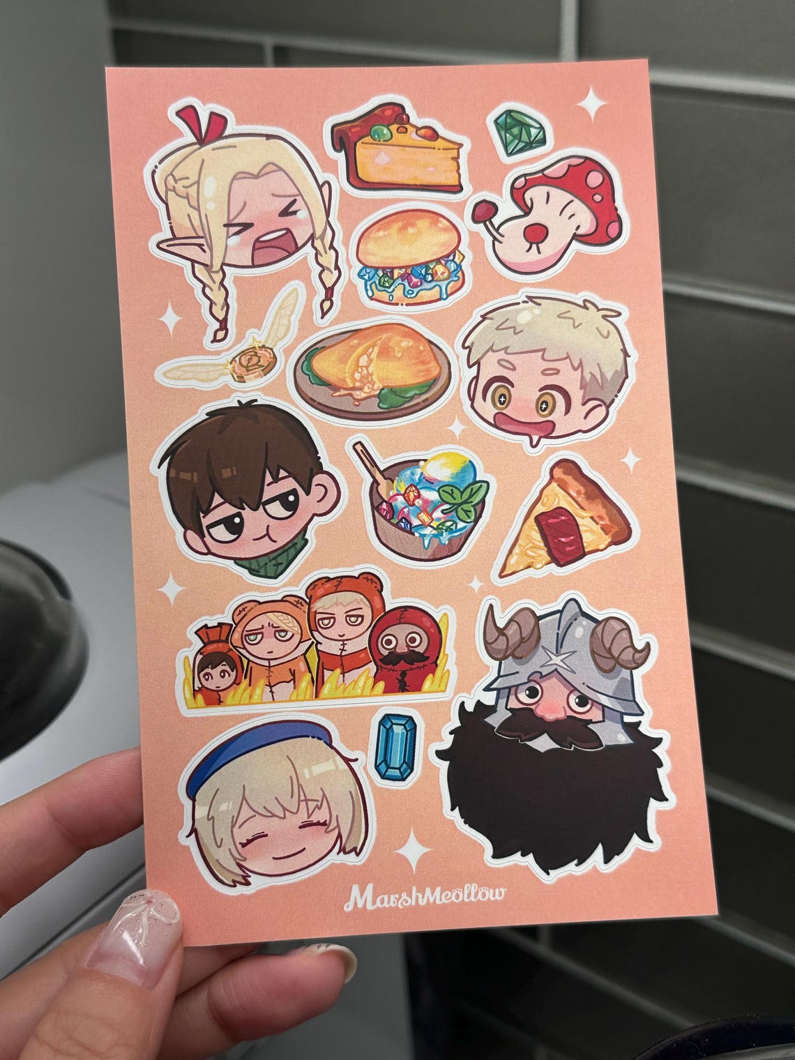 Dungeon Friends Sticker Sheet- Cute Decor Sticker - Matte Waterproof ...
