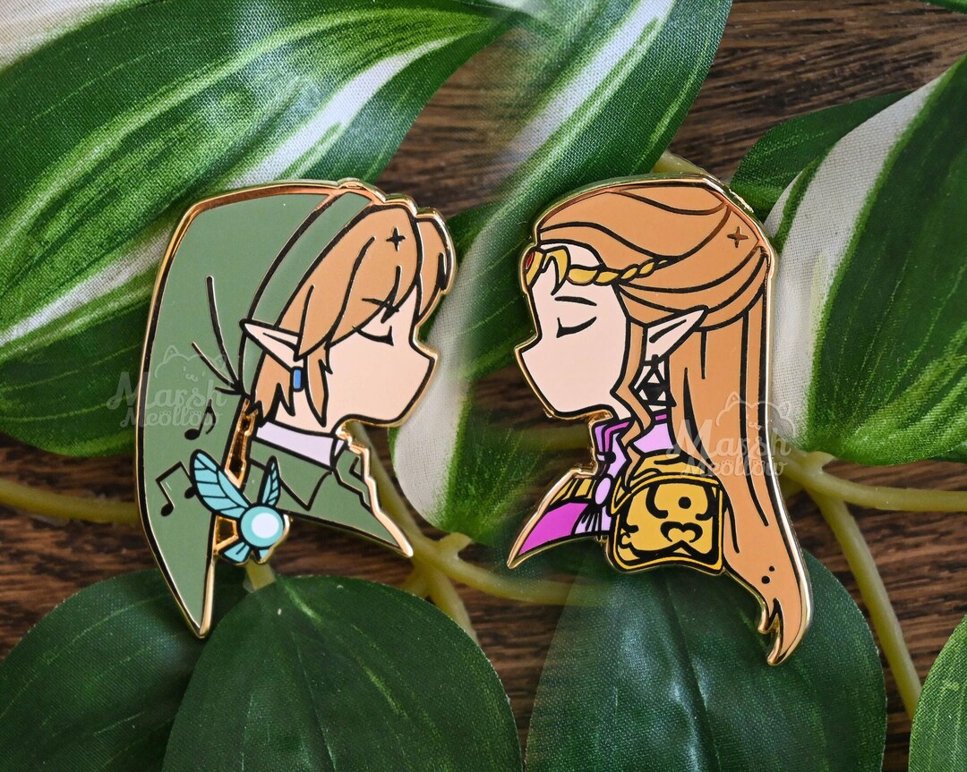 Ocarina of Time Link & Zelda Hard Enamel Pin - Loz Pins - Pin ...
