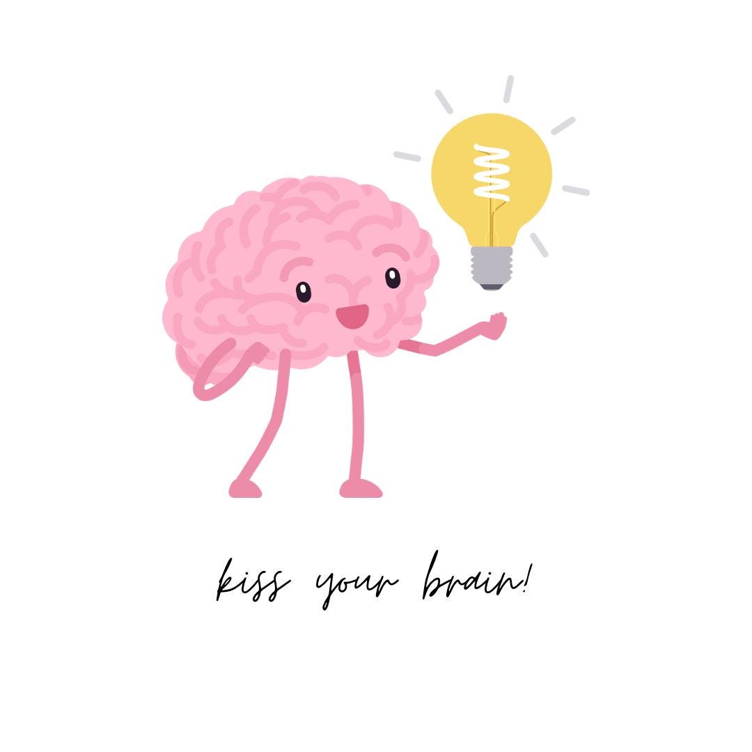 Kiss Your Brain TEACHER PNG - Etsy