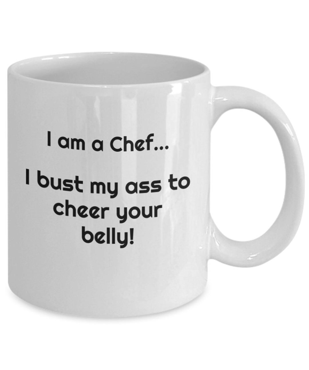 Cheer Chef Mug, Chef Job, Bust Ass Quotes, Cooking Mug, Hard Chef Job ...