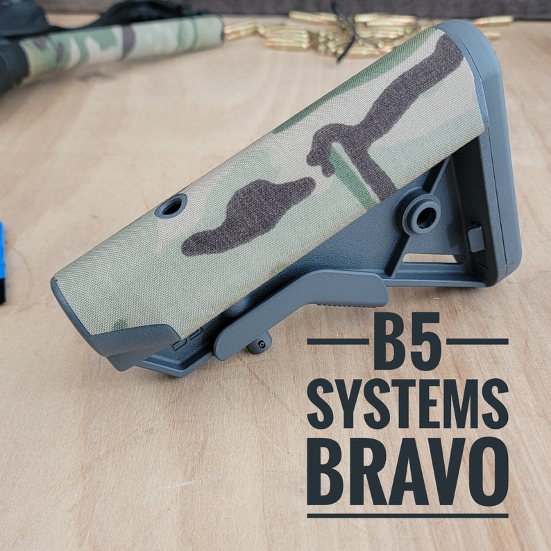 Tact-wrap Airsoft Stickers, Cordura Cheek Rest for B5 Systems Bravo ...