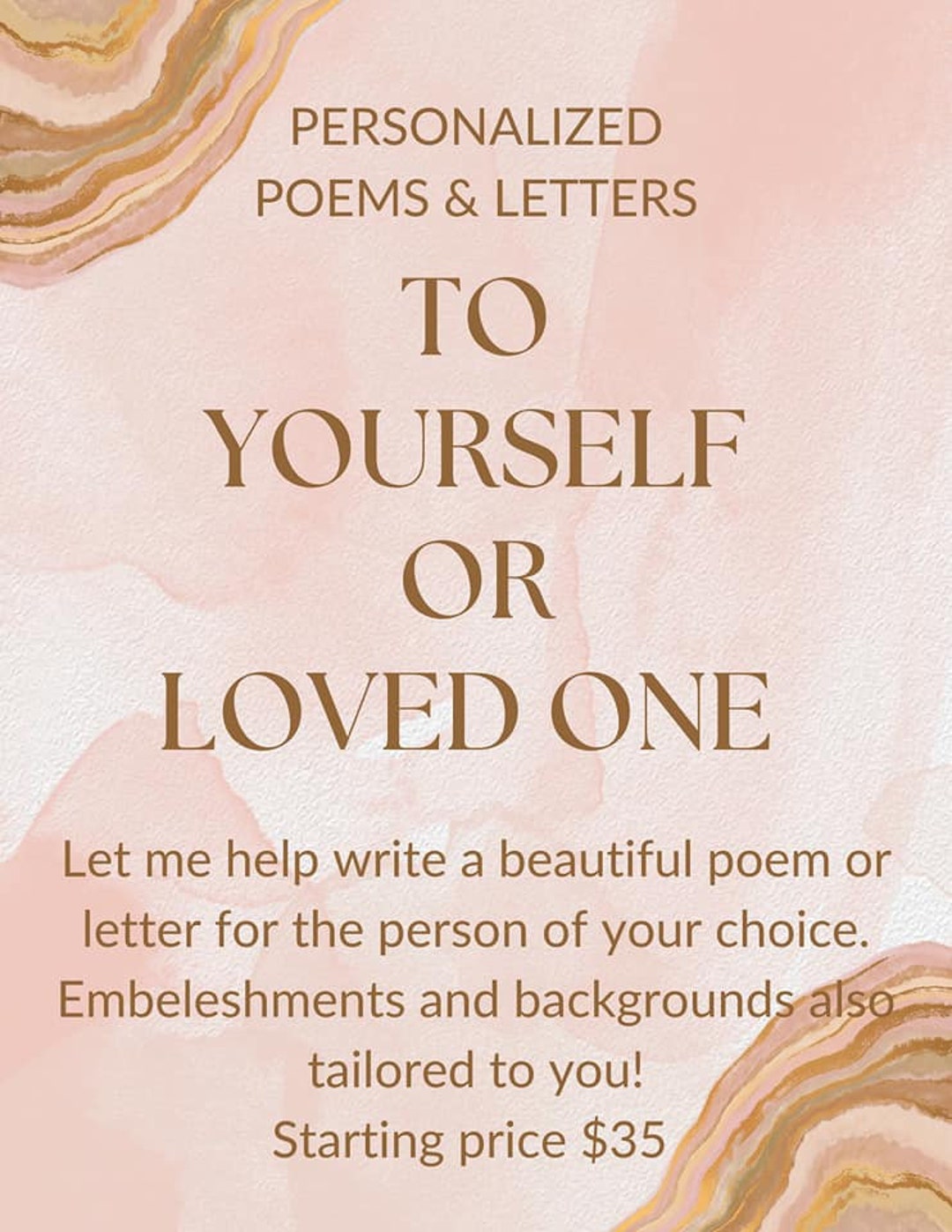 Personalized Poems or Letters - Etsy