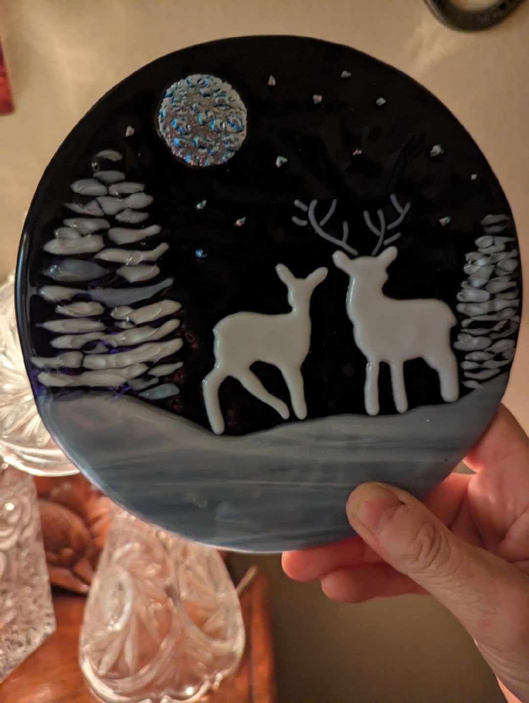 Fused Glass Forest Scene - Etsy