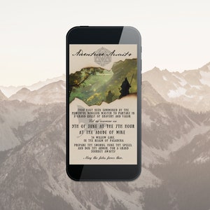 Dnd Session Invite -digital Download - Etsy