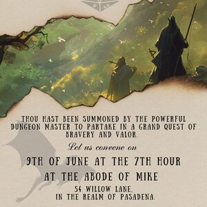 Dnd Session Invite -digital Download - Etsy