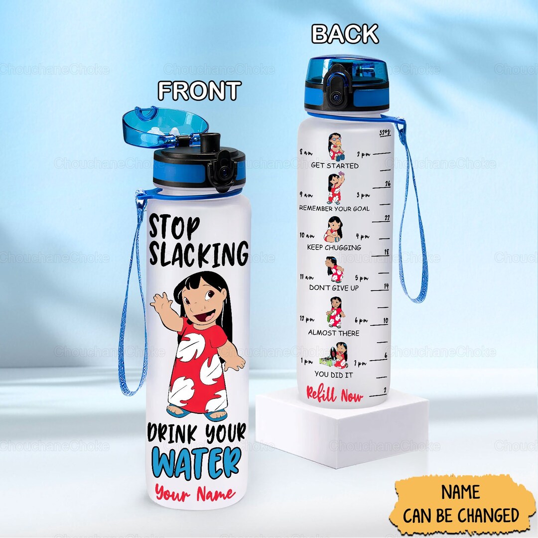 Lilo Water Tracker Bottle Lilo Water Bottle Funny Lilo - Etsy