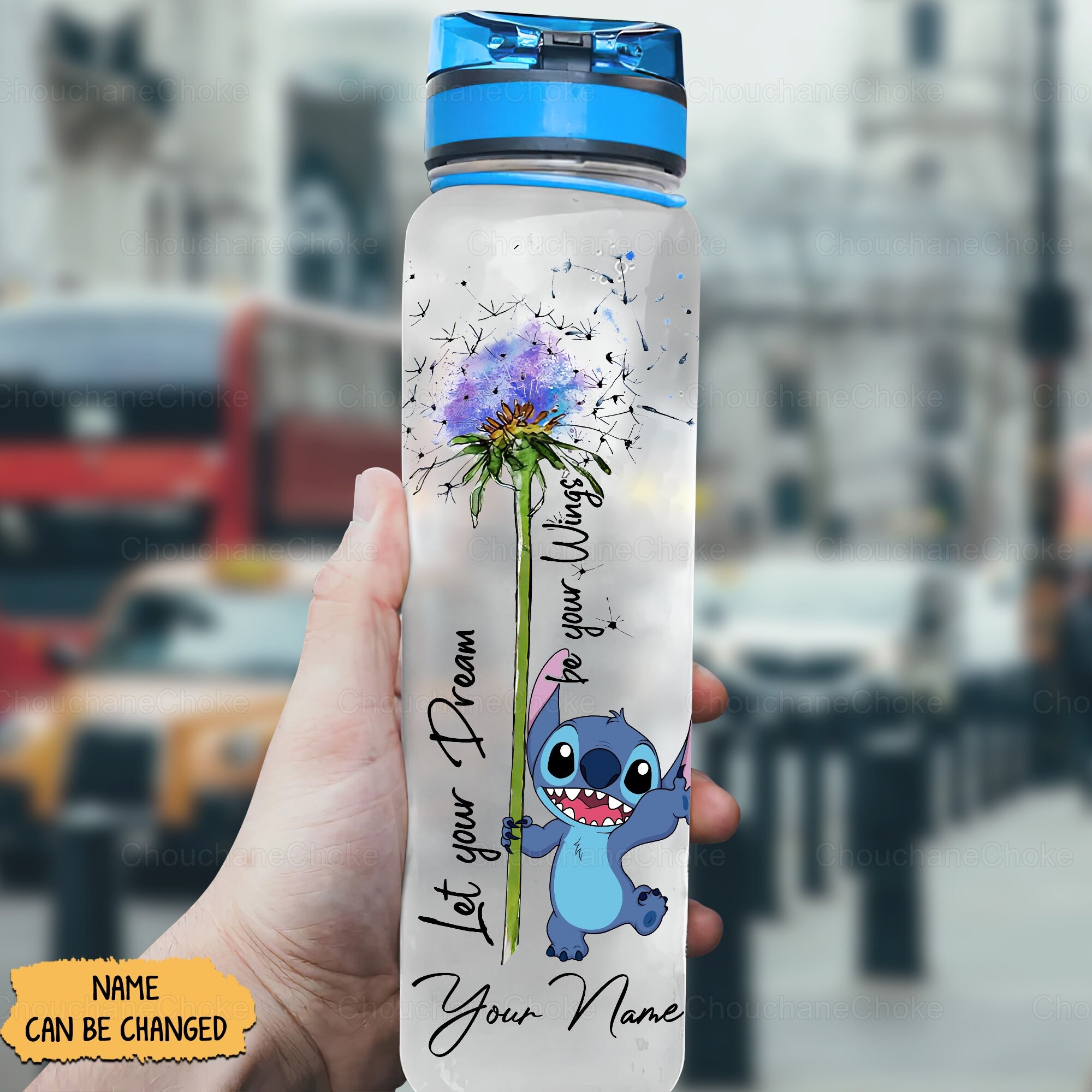 Personalized Stitch Water Bottle Stitch Water Tracker Bottle - Etsy