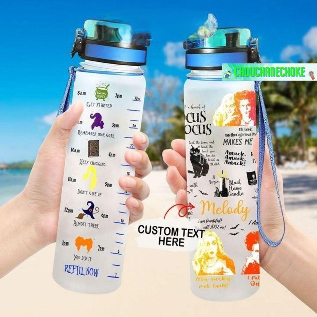 Hocus Pocus Water Bottle, Witch Water Bottle, Hocus Pocus Bottle ...