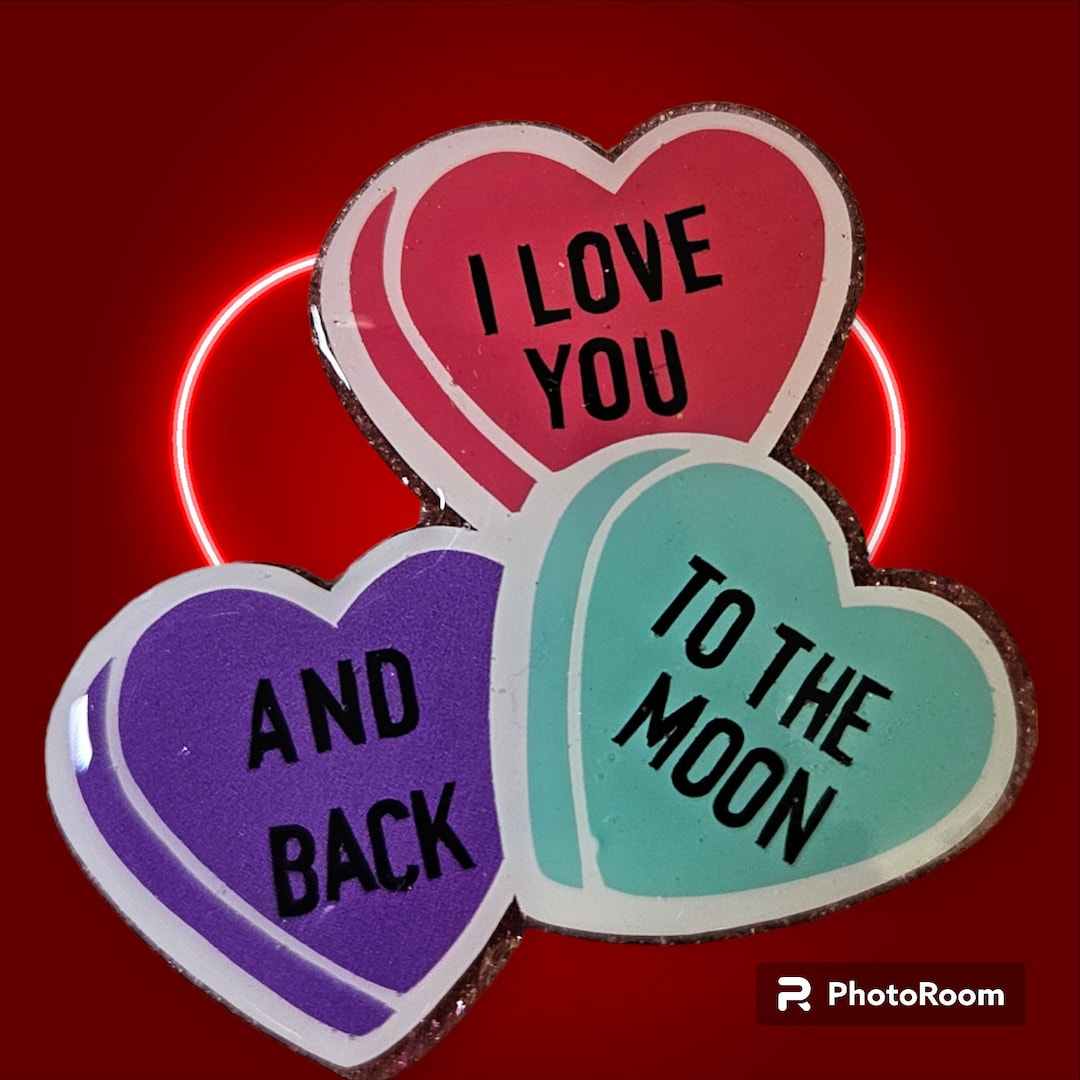 Conversation Hearts Badge Reel - Etsy