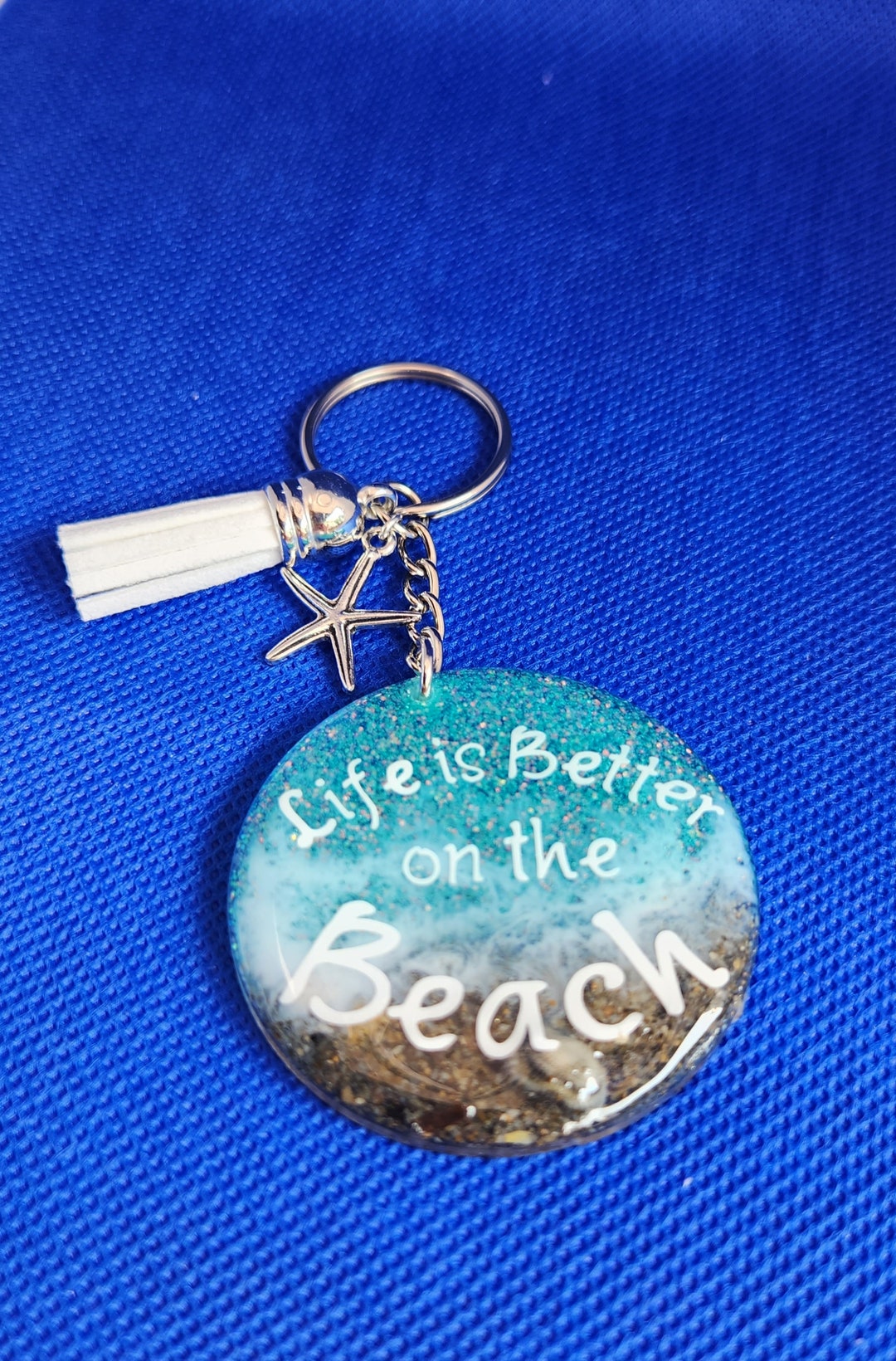 Beach Theme Key Chains - Etsy