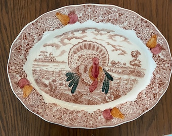 GORGEOUS 1950s Vintage Turkey Platter, Made in California, Mid Century ...