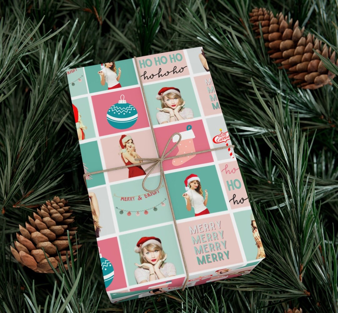 Taylor Swift Gift Wrap, Taylor Swift Wrapping Paper, Swiftie Gift Idea ...