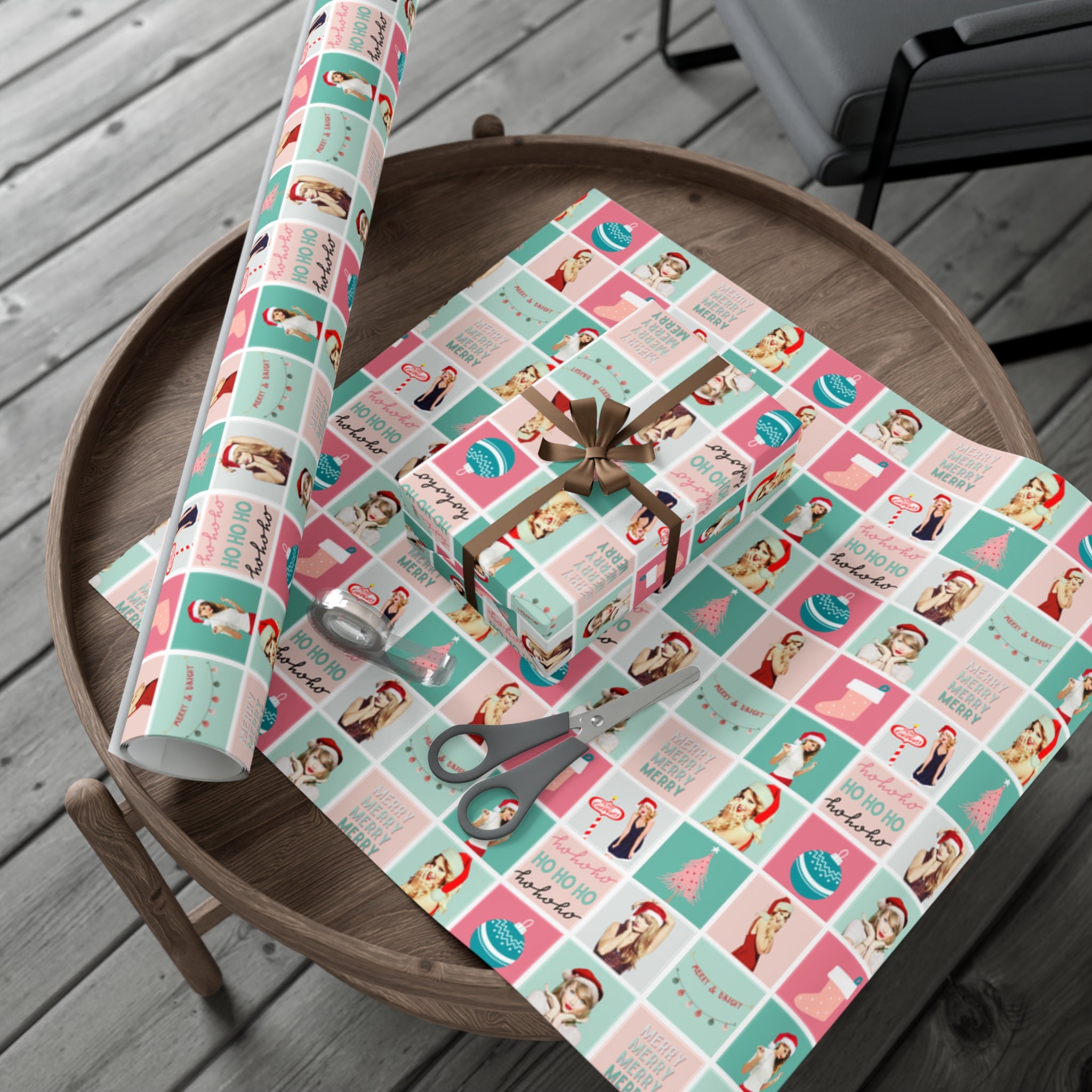 Taylor Swift Gift Wrap, Taylor Swift Wrapping Paper, Swiftie Gift Idea ...