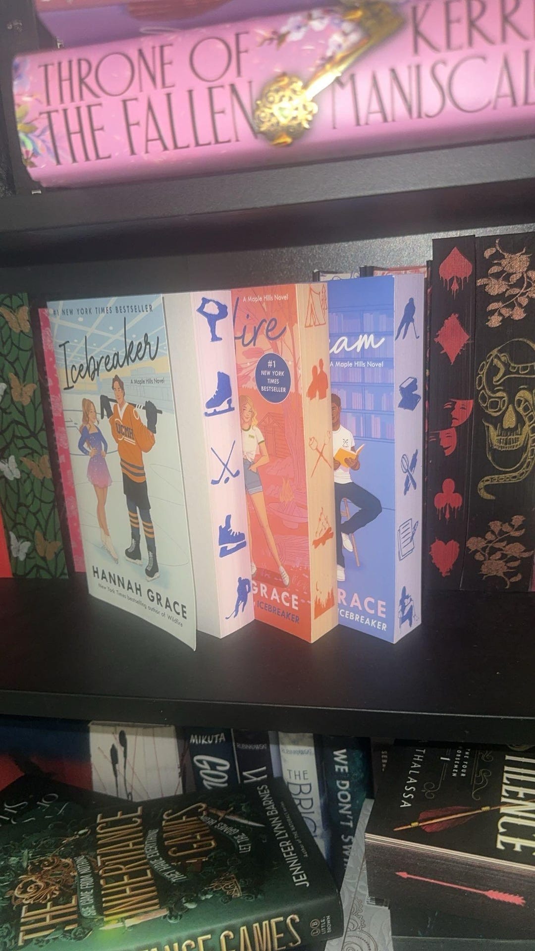 The Maple Hills Series by Hannah Grace Custom Edges - Icebreaker ...