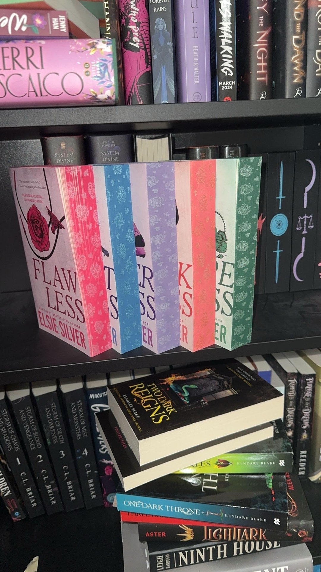 Chesnut Springs Series Elsie Silver Stenciled Custom Edges - Flawless, Heartless, Powerless ...