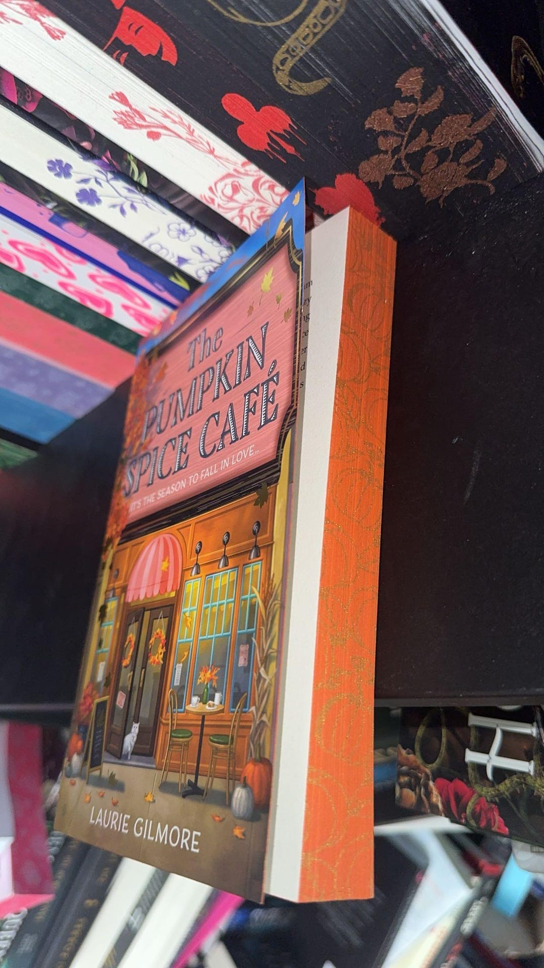 The Pumpkin Spice Cafe by Laurie Gilmore Custom Metallic Edges - Etsy