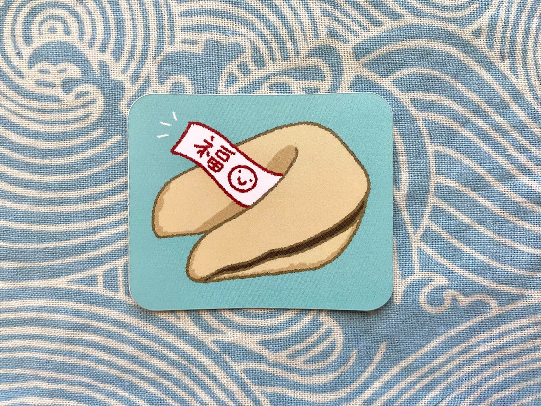 Fortune Cookie Sticker - Etsy