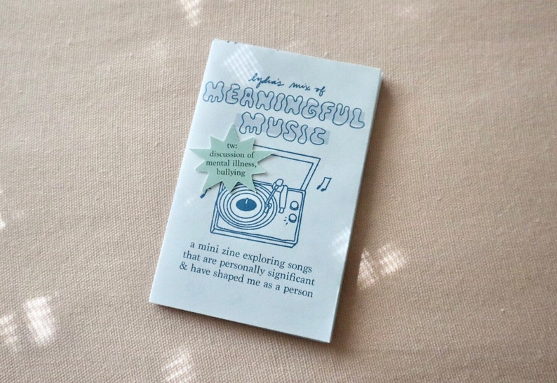 Meaningful Music Zine - Etsy Norway