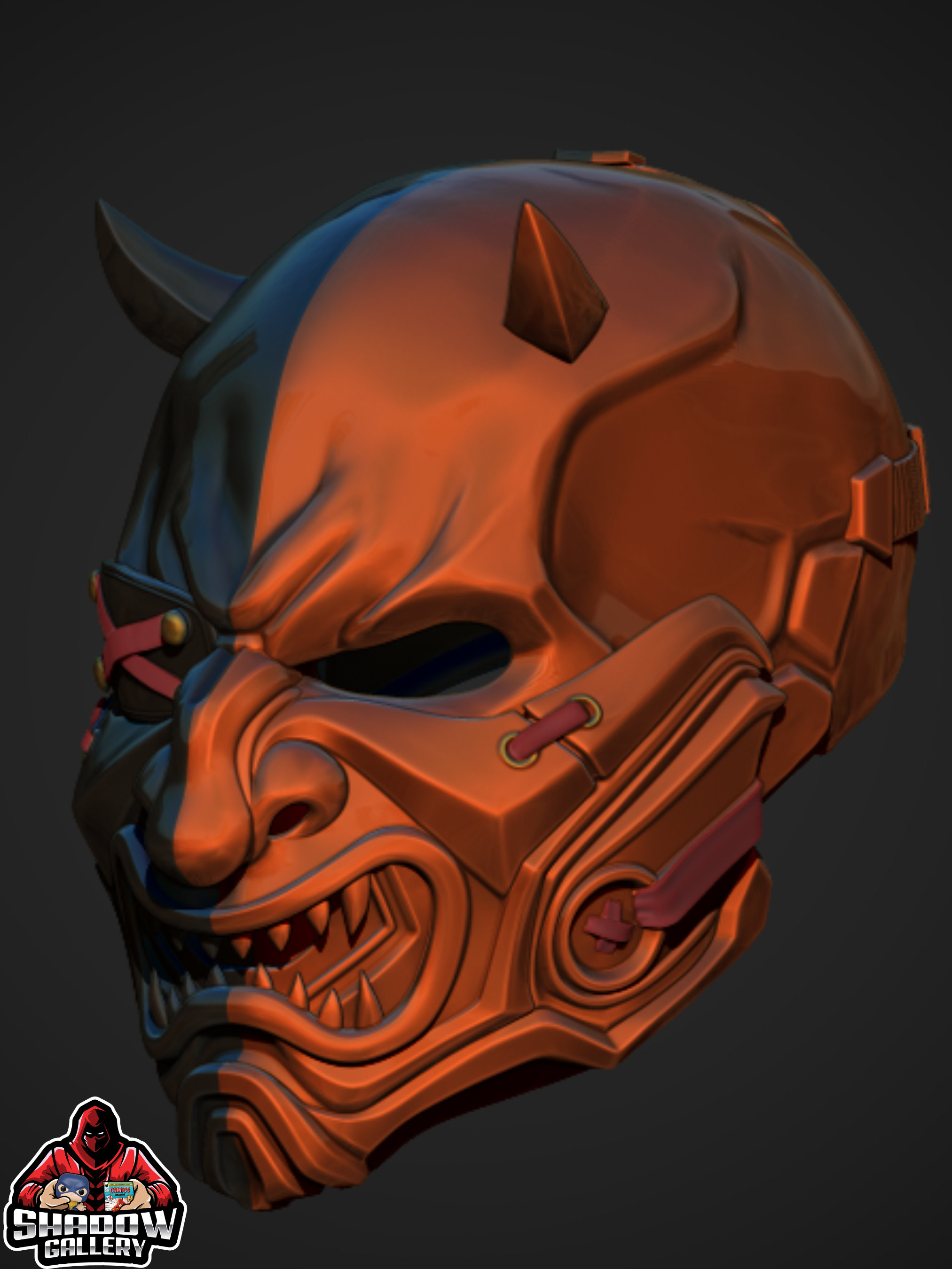 Deathstroke Oni Mask - Etsy