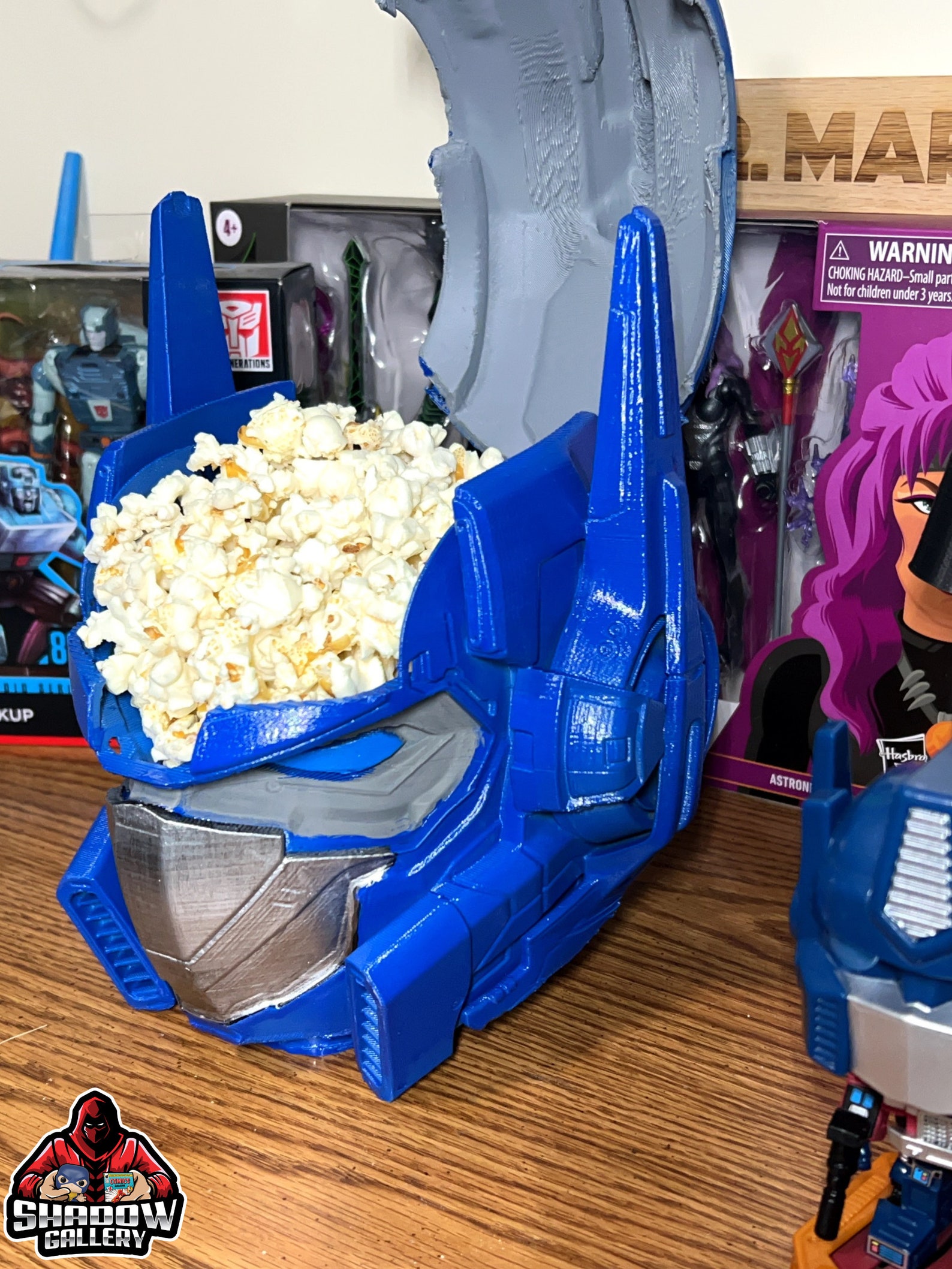 Popcorn Serving Bucket With Optimus Prime Design - Transformers Theme ...