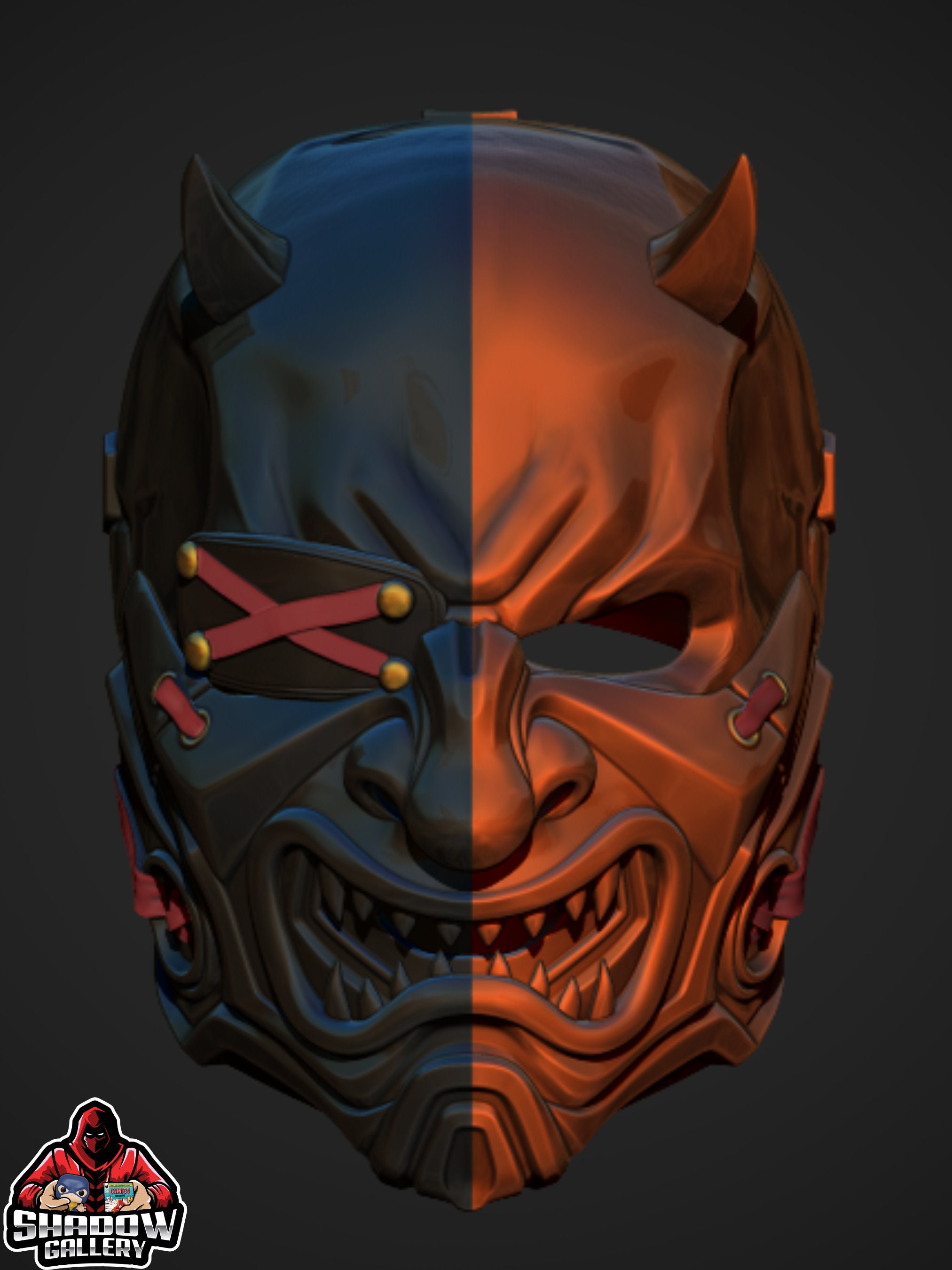 Deathstroke Oni Mask - Etsy