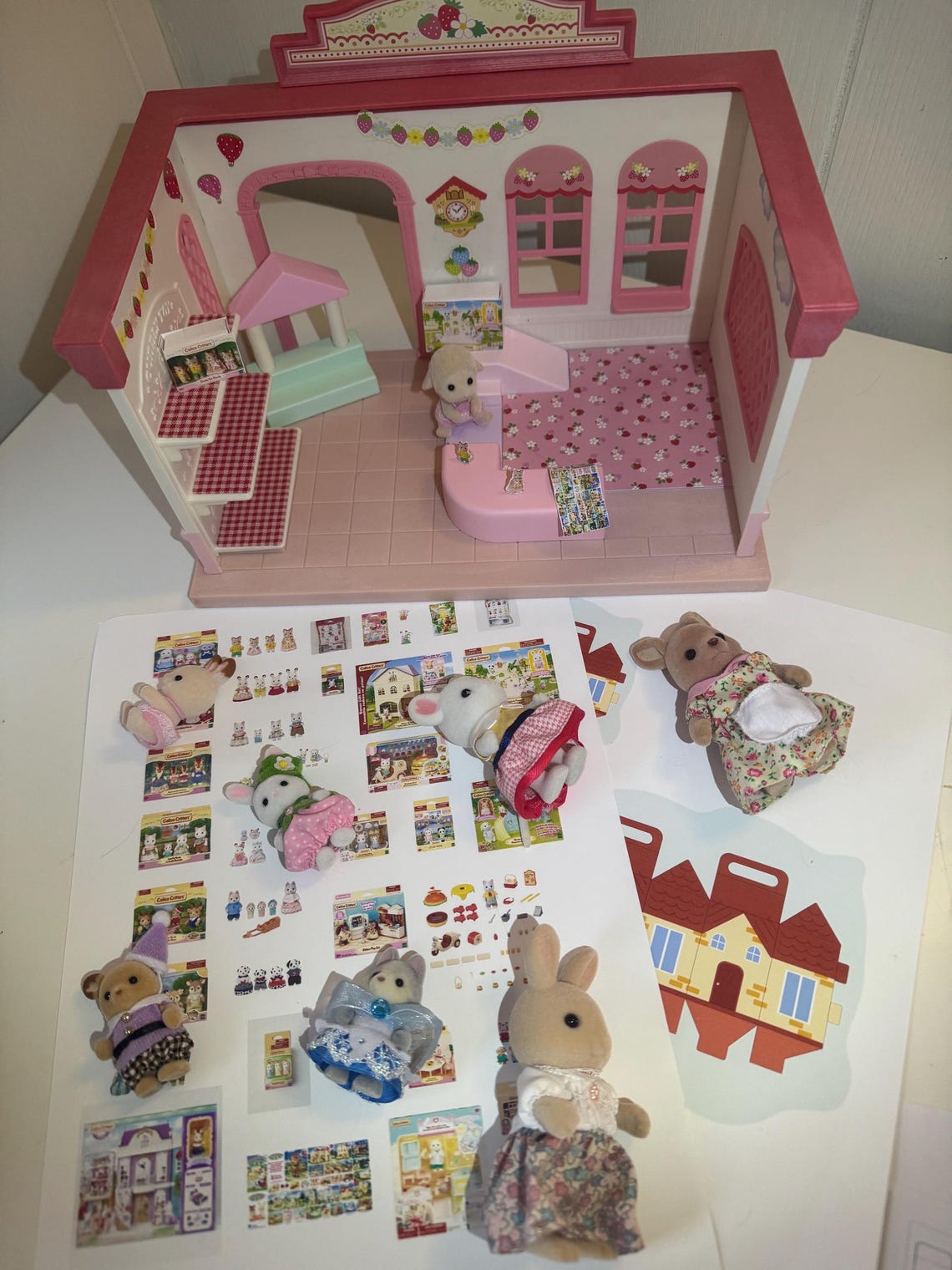 Miniature Calico Critter/sylvanian Families DIGITAL Printable Dollhouse ...